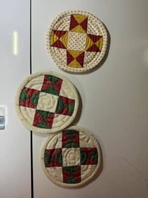 Quilted Star Coaster - Mary Go Round Quilts